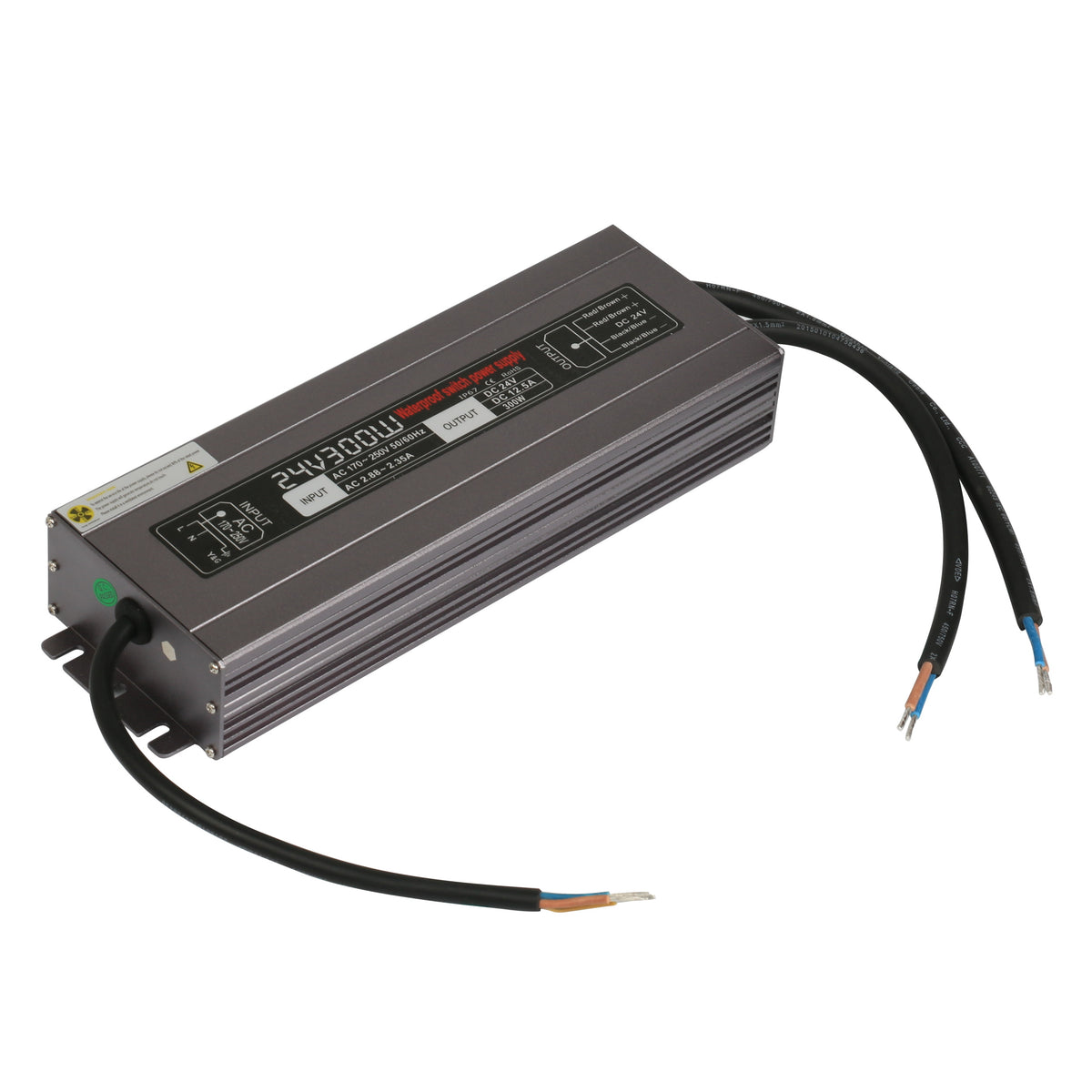 24V 300W LED Power Supply waterproof IP67 input 100-130V or 170-260V A ...